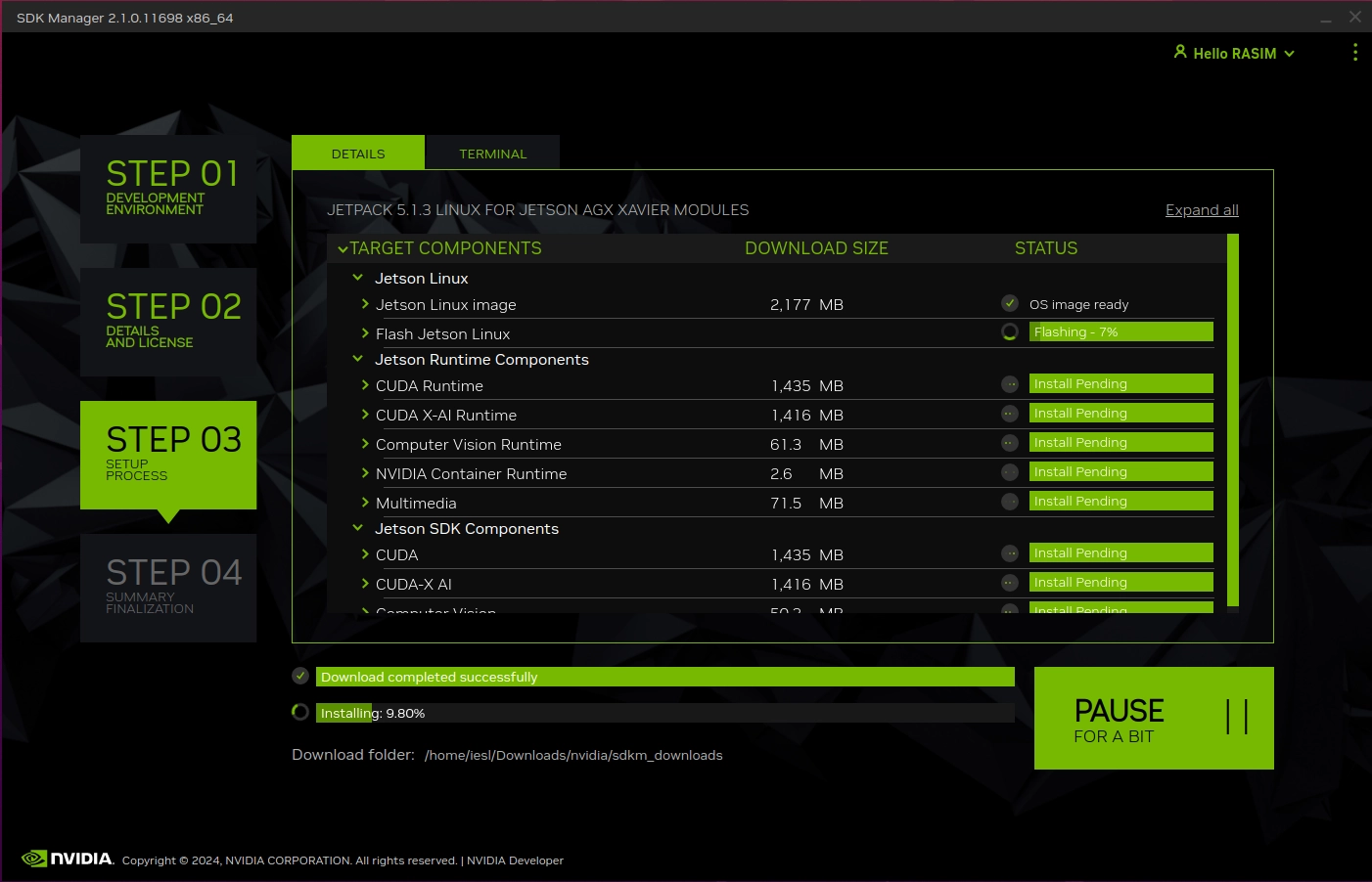 Flash a Jetson Xavier AGX with NVIDIA SDK Manager (JetPack 5.1.3 ...